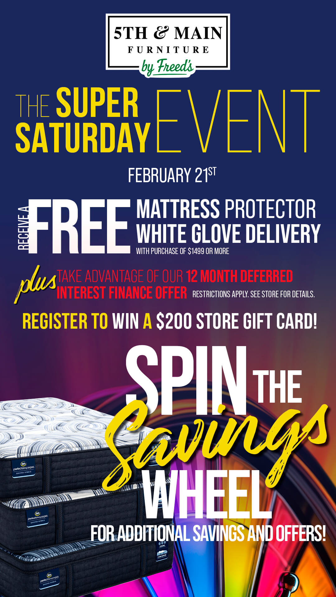 Super Saturday - 5th and Main Furniture - Rapid City SD Furniture Store